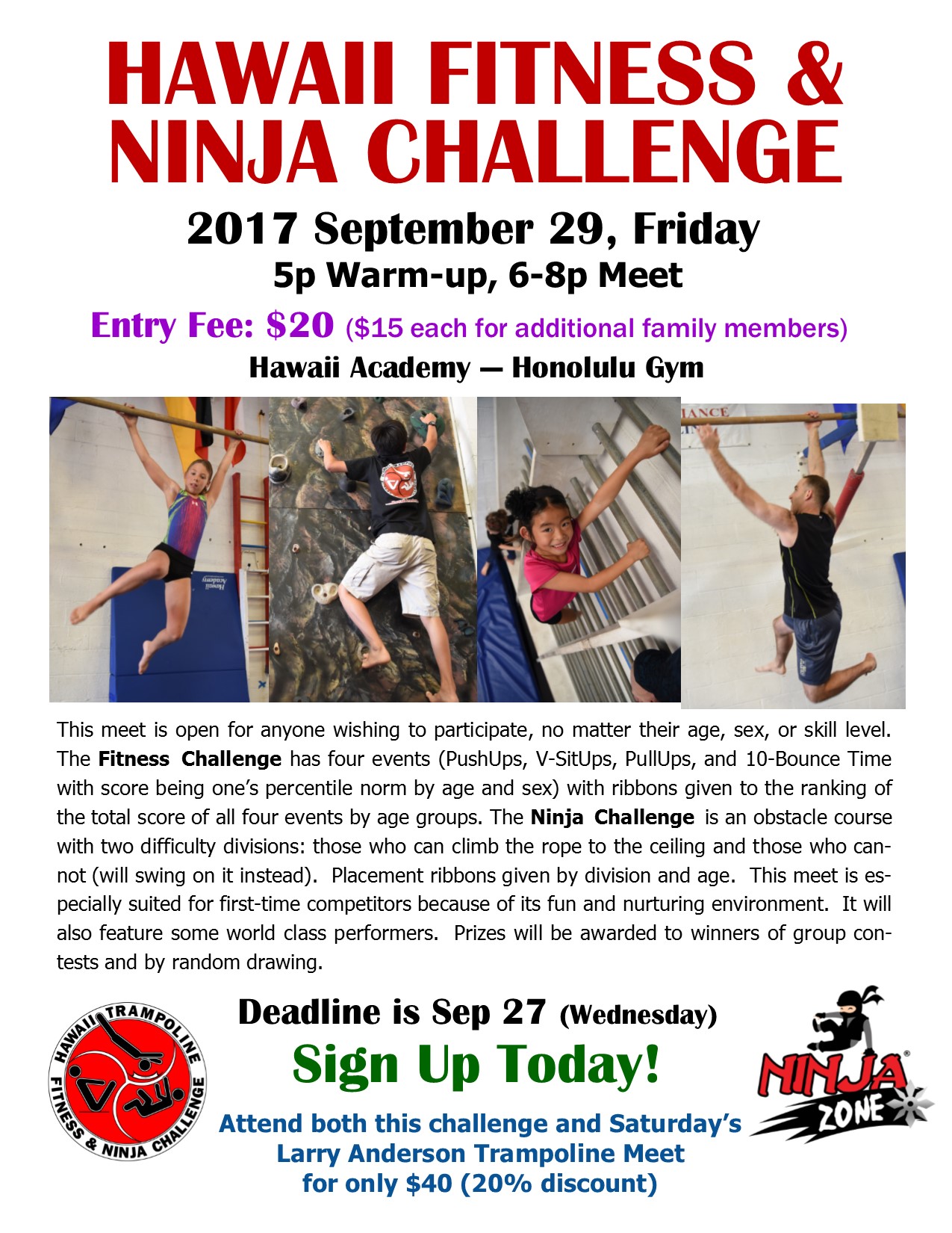 NinjaChallengePoster17 | Hawaii Academy